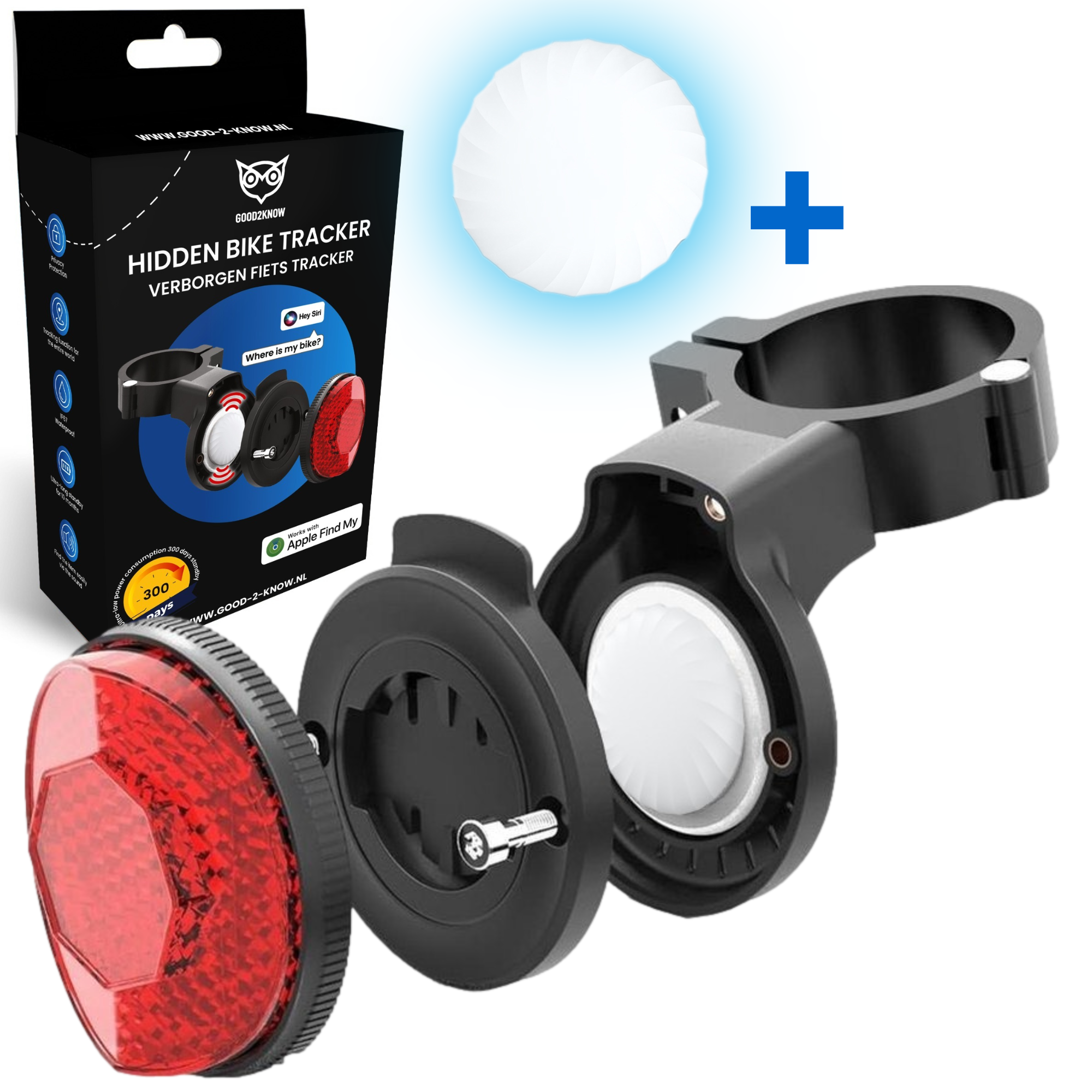 Gps Tracker Fiets inclusief Airtag – Fiets tracker – Fiets Gps - [G2K-